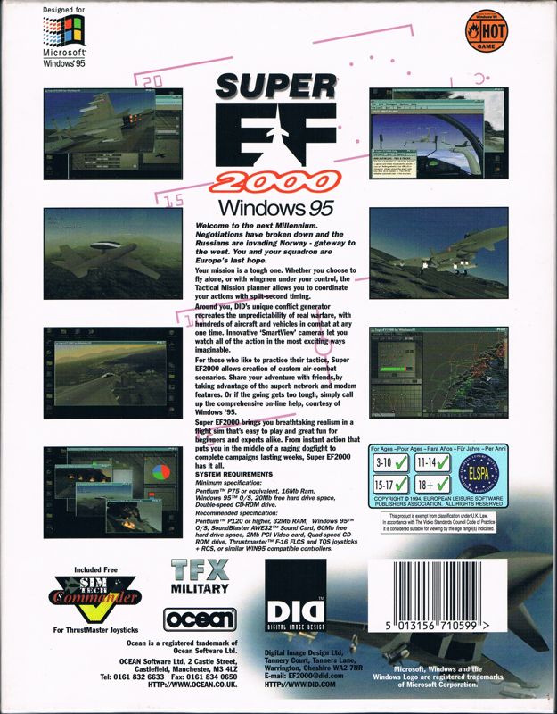 EF 2000: Special Edition cover or packaging material - MobyGames