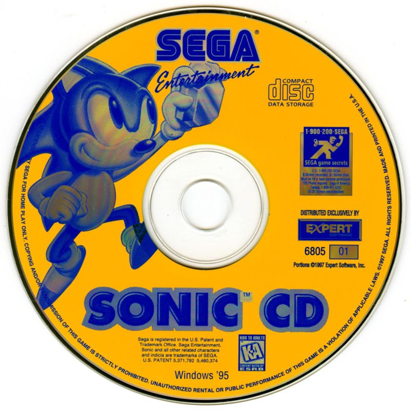 Sonic CD cover or packaging material - MobyGames