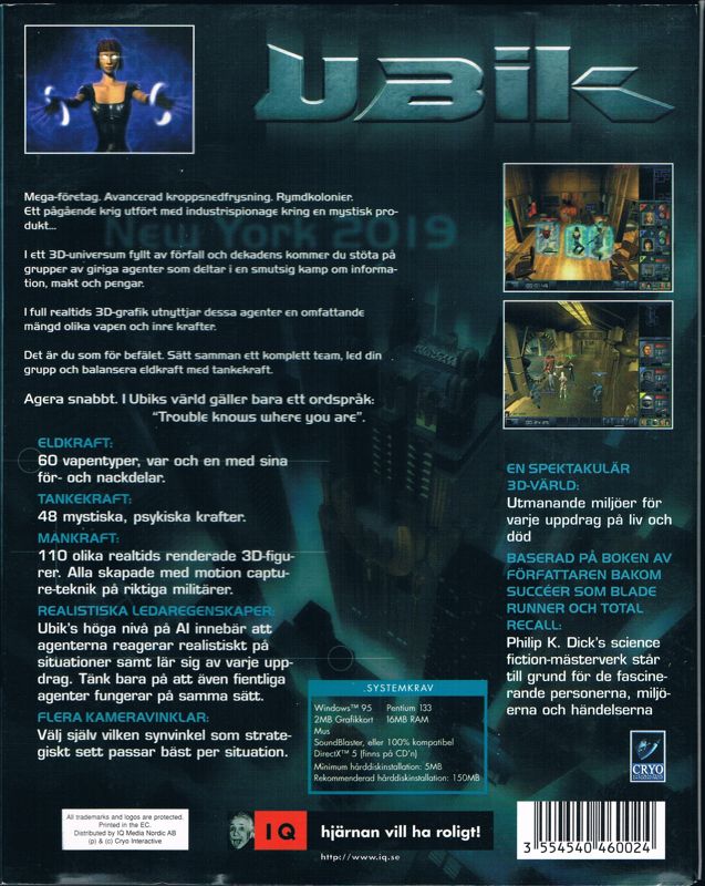 Ubik cover or packaging material - MobyGames