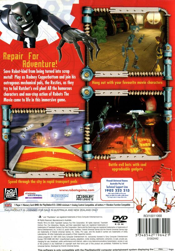 Robots cover or packaging material - MobyGames