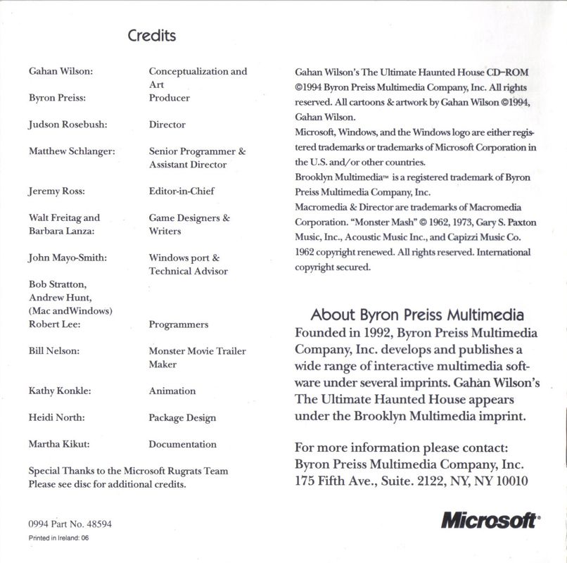 Gahan Wilson's The Ultimate Haunted House cover or packaging material ...