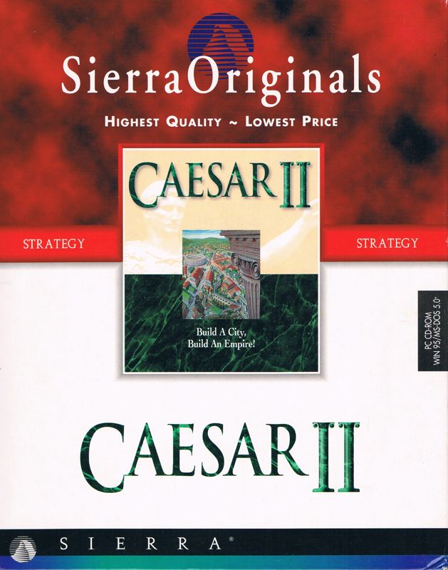 Caesar II cover or packaging material - MobyGames
