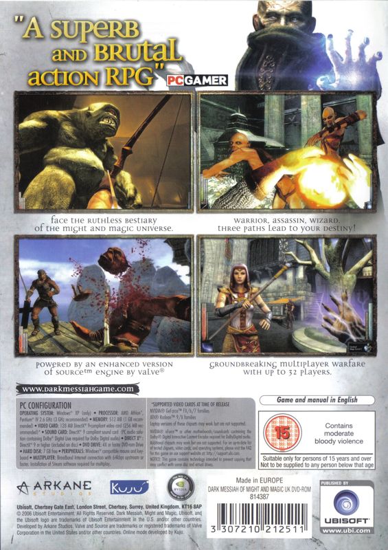 Dark Messiah: Might and Magic cover or packaging material - MobyGames