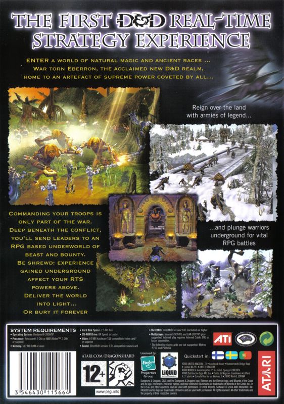 Dungeons & Dragons: Dragonshard cover or packaging material - MobyGames