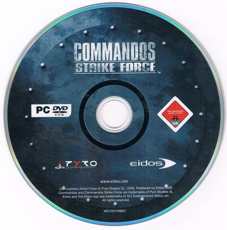 Commandos: Strike Force cover or packaging material - MobyGames