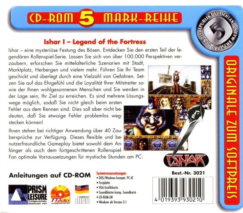 Ishar: Legend of the Fortress cover or packaging material - MobyGames