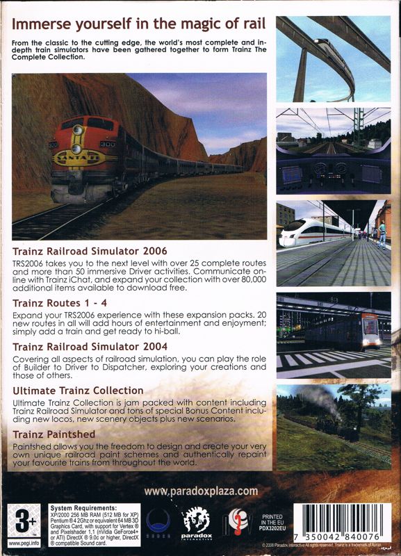 Trainz: The Complete Collection cover or packaging material - MobyGames