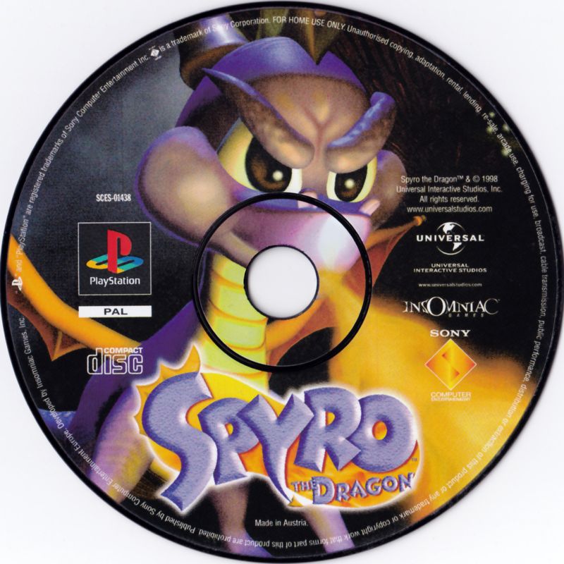 Spyro the Dragon cover or packaging material - MobyGames