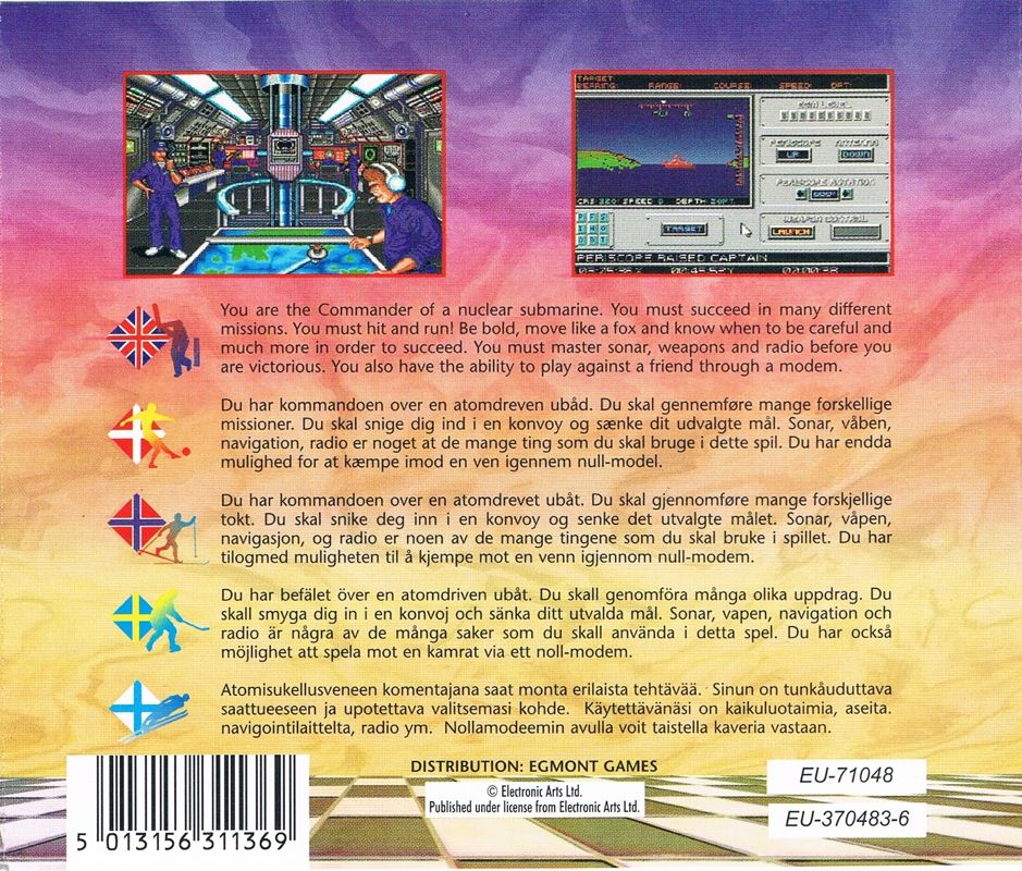 688 Attack Sub cover or packaging material - MobyGames