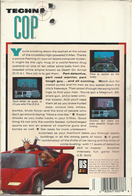 Techno Cop cover or packaging material - MobyGames