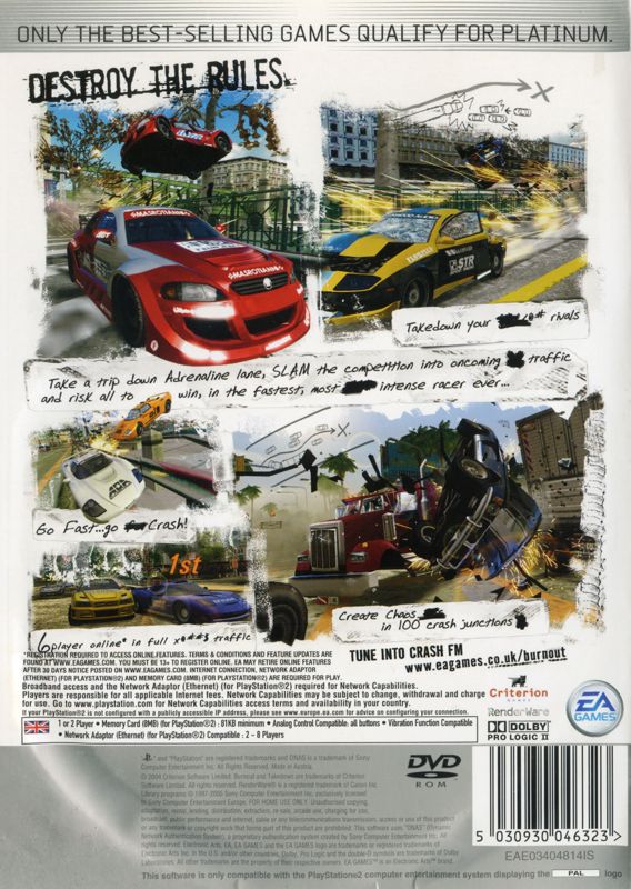 Burnout 3: Takedown cover or packaging material - MobyGames