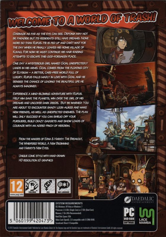 Deponia cover or packaging material - MobyGames