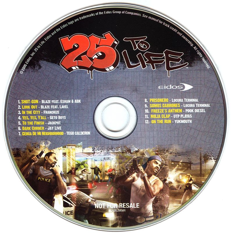 25 to Life cover or packaging material - MobyGames