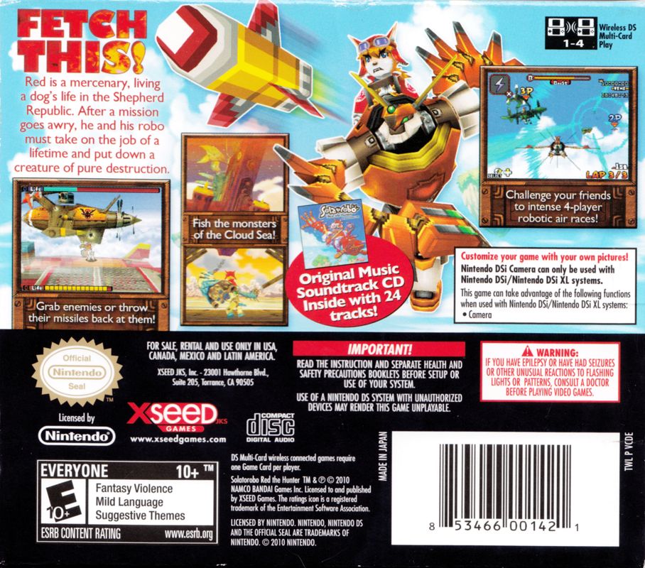 Solatorobo: Red the Hunter cover or packaging material - MobyGames