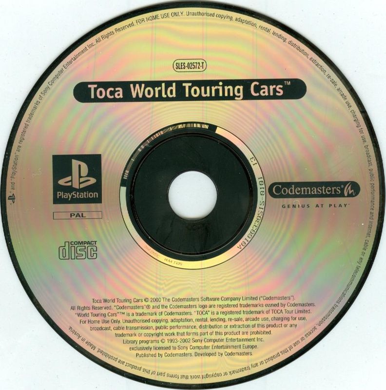 2 Games: TOCA World Touring Cars / Colin McRae Rally cover or packaging ...