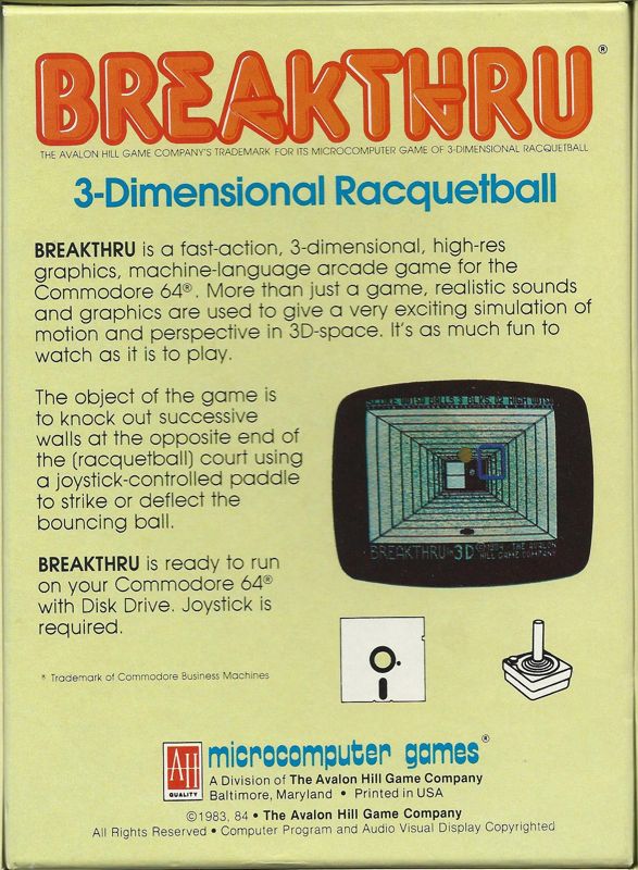 3-D Brickaway cover or packaging material - MobyGames