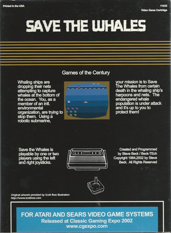 Save the Whales cover or packaging material - MobyGames