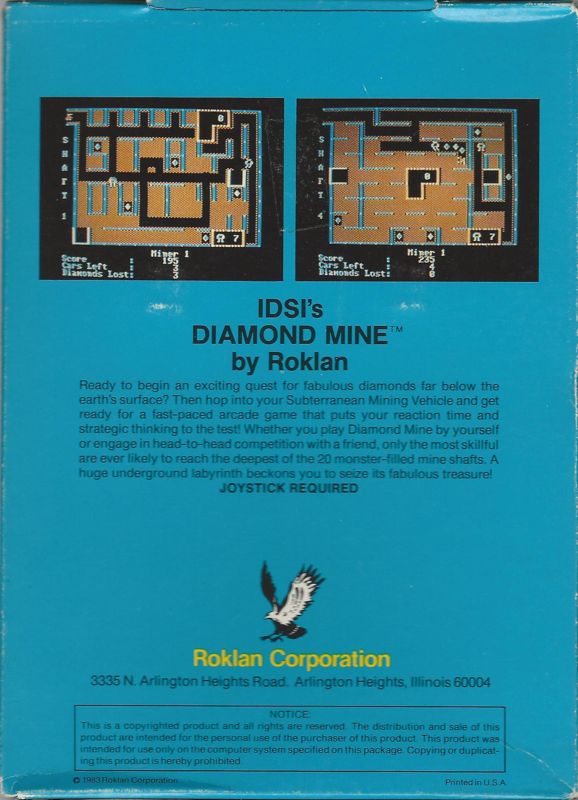 Diamond Mine cover or packaging material - MobyGames