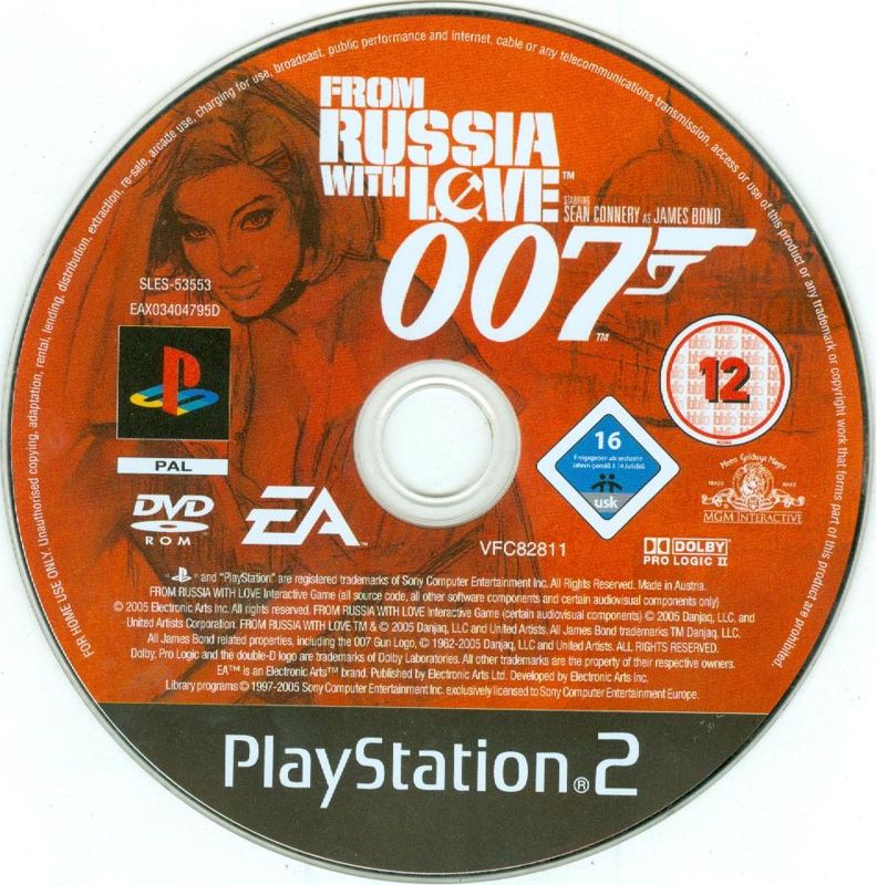 007: From Russia with Love cover or packaging material - MobyGames