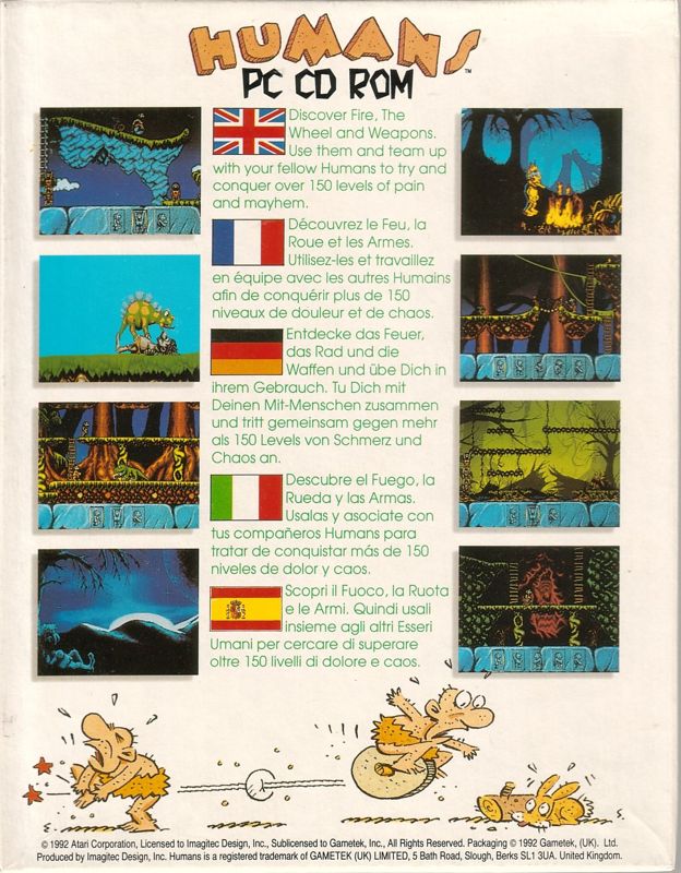 Humans 1 and 2 cover or packaging material - MobyGames