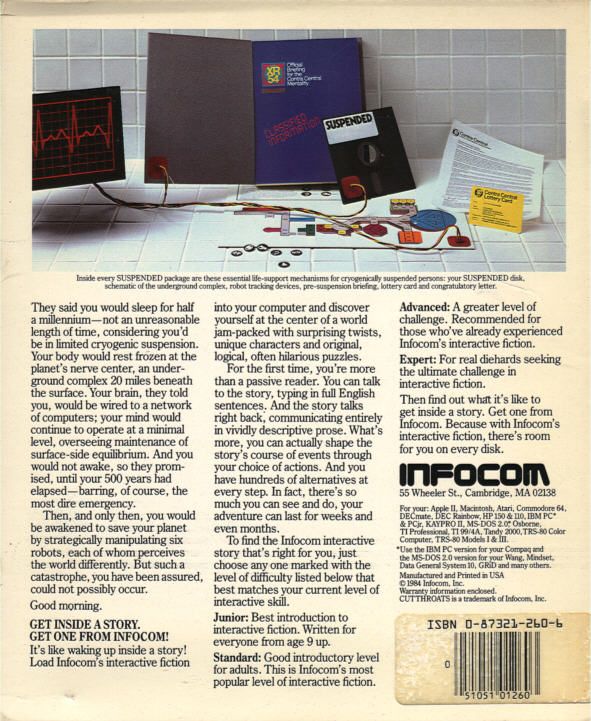 Suspended cover or packaging material - MobyGames