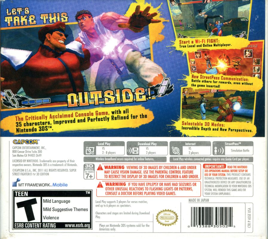 Super Street Fighter IV cover or packaging material - MobyGames