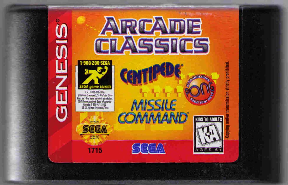 Arcade Classics cover or packaging material - MobyGames