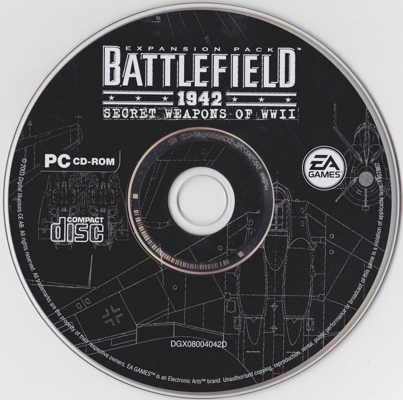 Battlefield 1942: Secret Weapons of WWII cover or packaging material ...