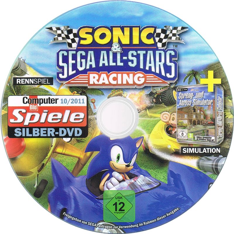 Sonic & SEGA All-Stars Racing cover or packaging material - MobyGames