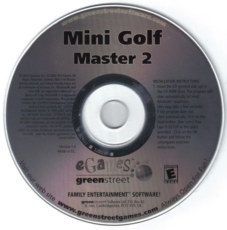 Mini Golf Master 2 cover or packaging material - MobyGames