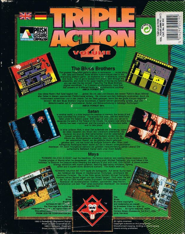 Triple Action: Volume 4 cover or packaging material - MobyGames