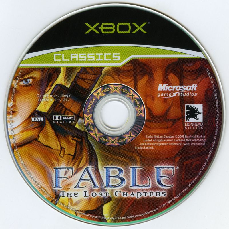 Fable: The Lost Chapters cover or packaging material - MobyGames