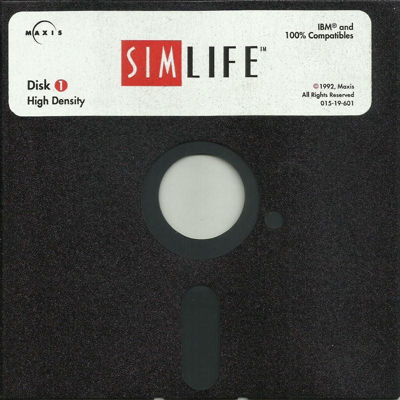 SimLife cover or packaging material - MobyGames