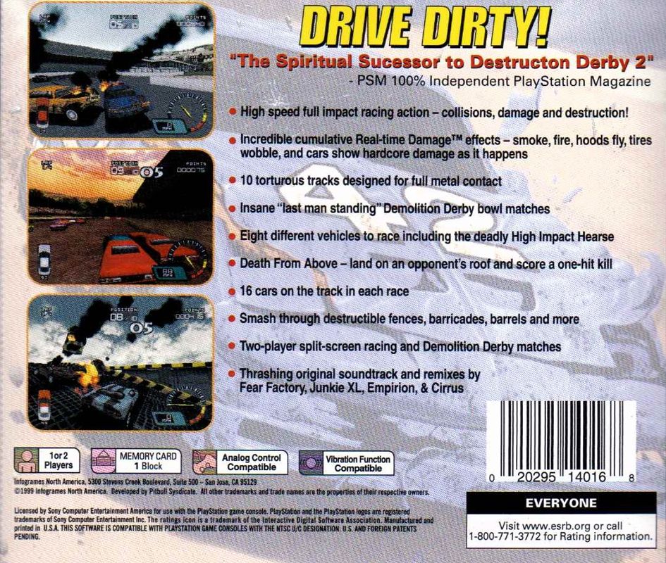 Demolition Racer cover or packaging material - MobyGames