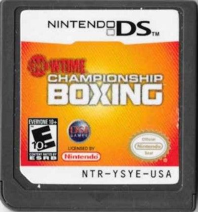 Showtime Championship Boxing cover or packaging material - MobyGames
