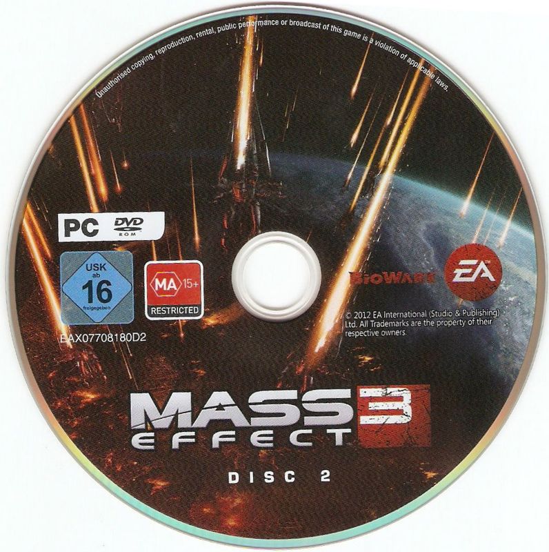 Mass Effect 3 cover or packaging material - MobyGames