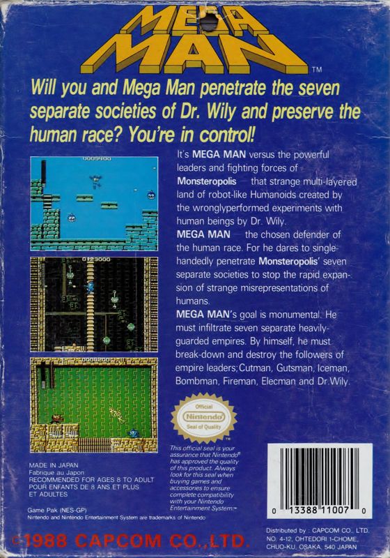 Mega Man cover or packaging material - MobyGames