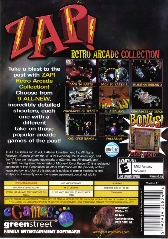 ZAP! cover or packaging material - MobyGames