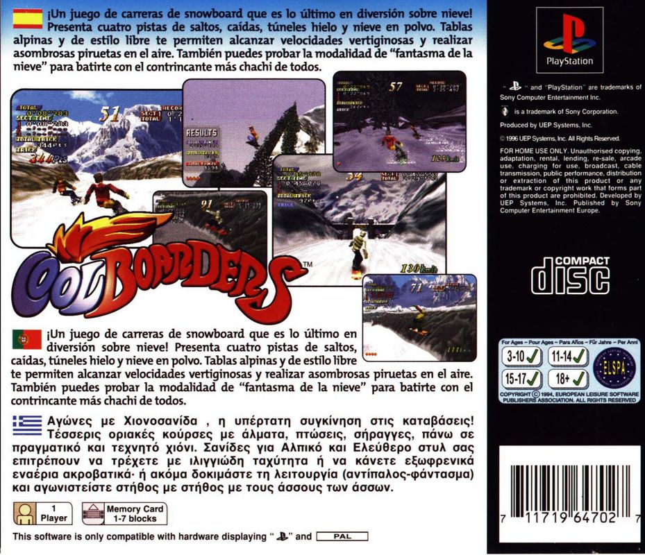 Cool Boarders cover or packaging material - MobyGames