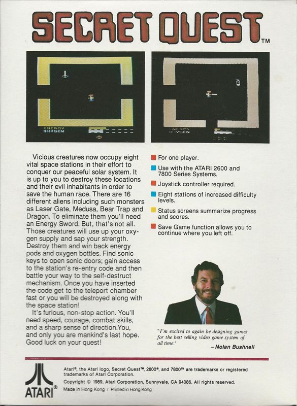 Secret Quest cover or packaging material - MobyGames