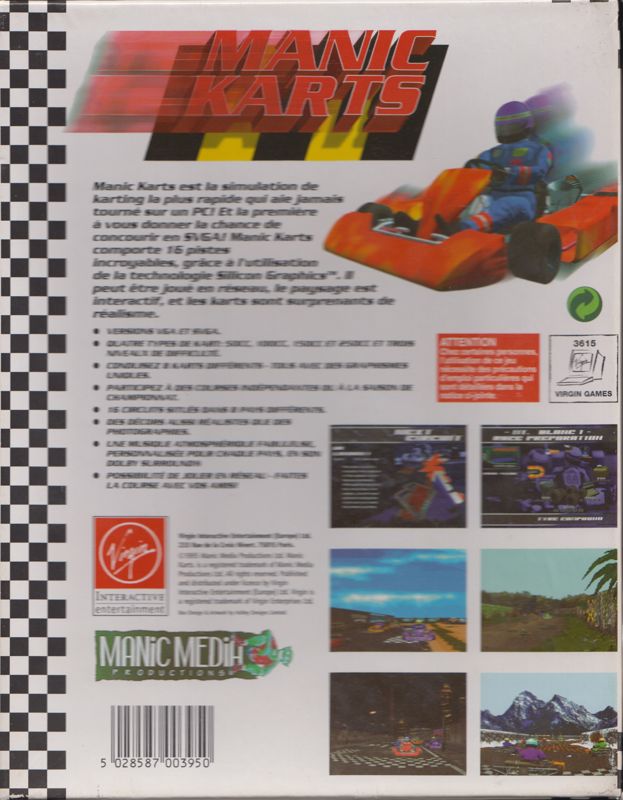 Manic Karts cover or packaging material - MobyGames