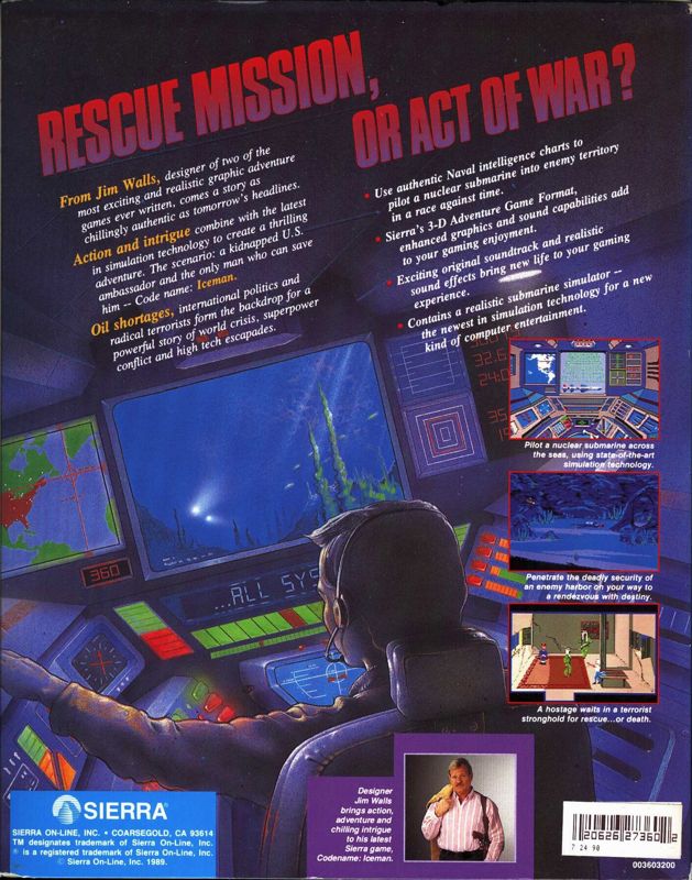 Code-Name: Iceman cover or packaging material - MobyGames