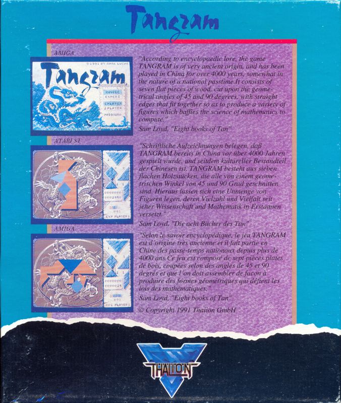 Tangram cover or packaging material - MobyGames