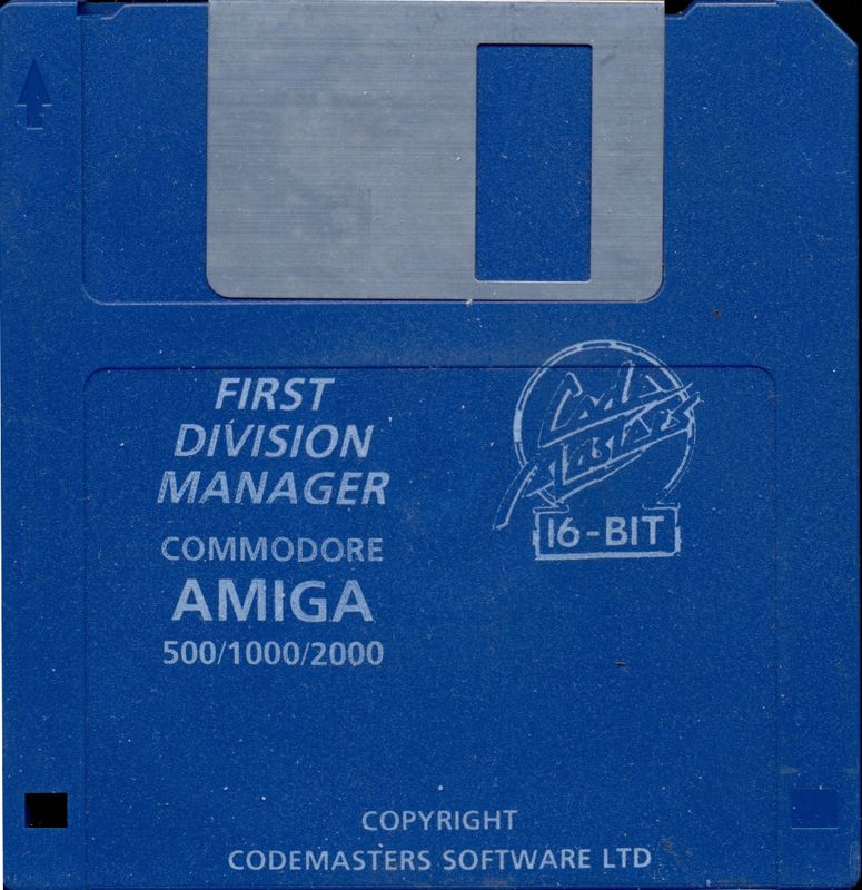 1st Division Manager cover or packaging material - MobyGames
