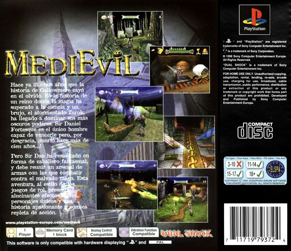 MediEvil cover or packaging material - MobyGames