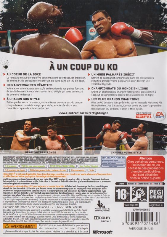 Fight Night Round 4 cover or packaging material - MobyGames