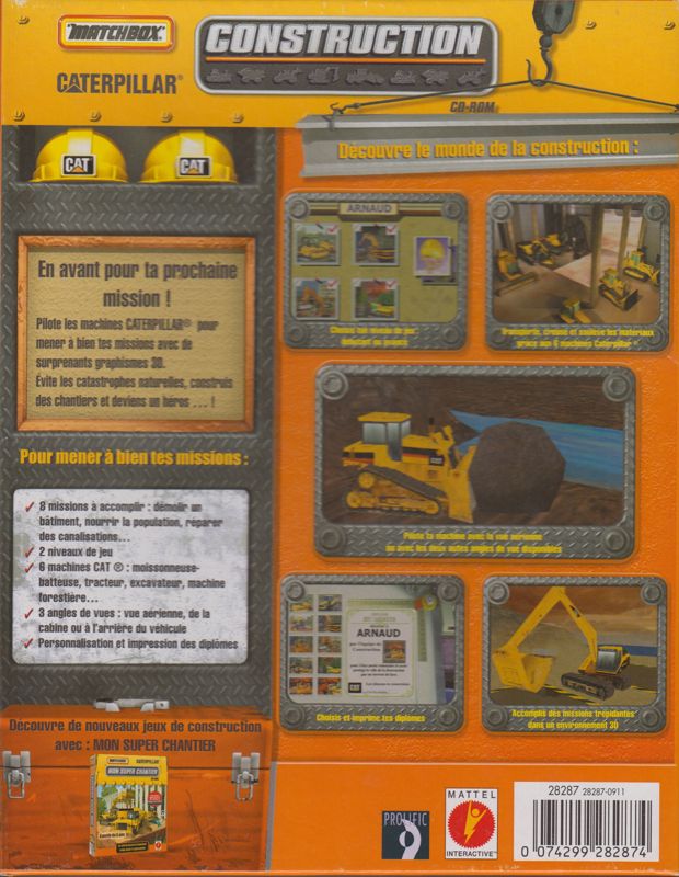 MatchBox Caterpillar Construction Zone cover or packaging material ...