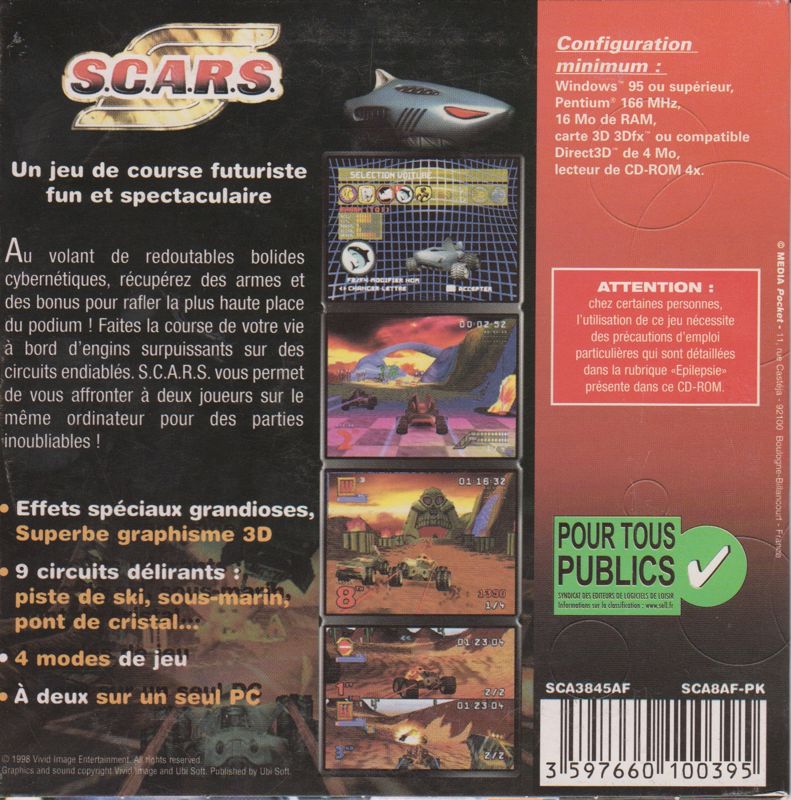S.C.A.R.S. cover or packaging material - MobyGames