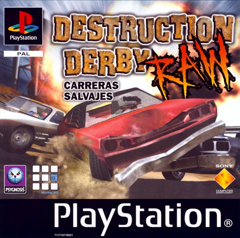 Destruction Derby: Raw cover or packaging material - MobyGames
