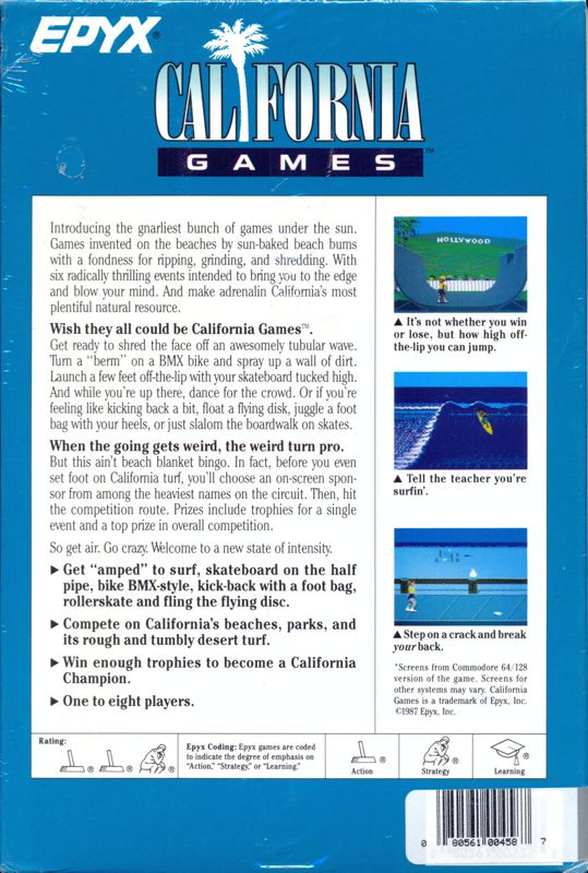 California Games cover or packaging material - MobyGames